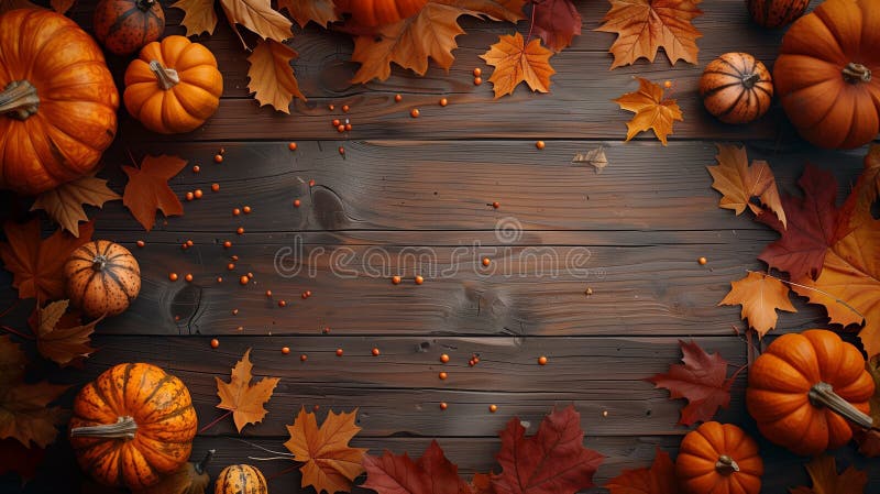 Autumn S Bounty: Pumpkins and Fall Foliage Presentation Background ...
