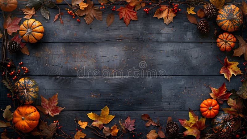 Autumn S Bounty: Pumpkins and Fall Foliage Presentation Background ...