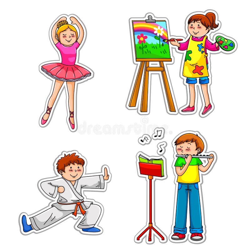 Children Talents Stock Illustrations – 188 Children Talents Stock ...