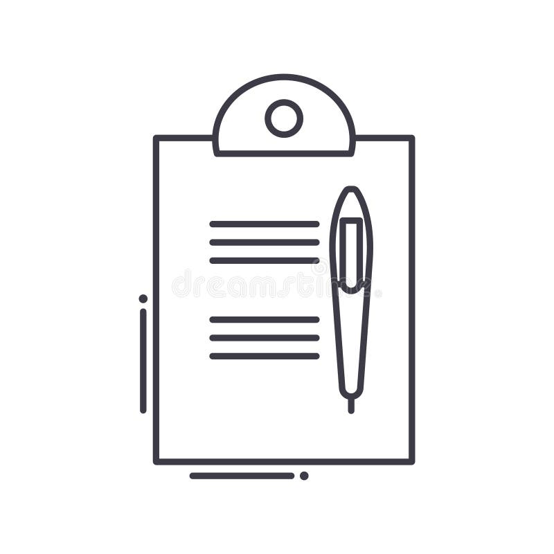 Enroll Icon, Black Vector Sign with Editable Strokes, Concept ...