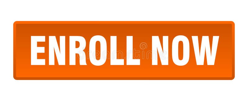 Enroll Now Red 3d Square Button Stock Vector - Illustration of club ...