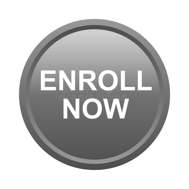 Enroll now button stock vector. Illustration of abstract - 121800507