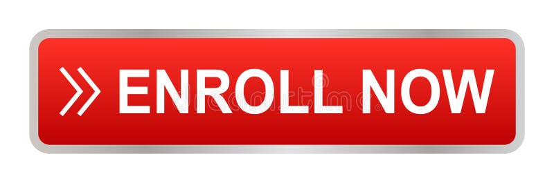 Enroll now button stock vector. Illustration of contact - 121749734