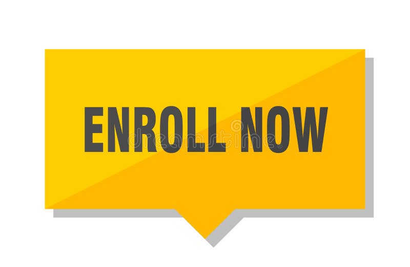 Enroll now price tag stock vector. Illustration of notice - 118880746