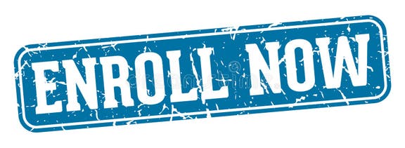 Enroll Now Rectangular Sign. Enroll Now Stamp Stock Vector ...