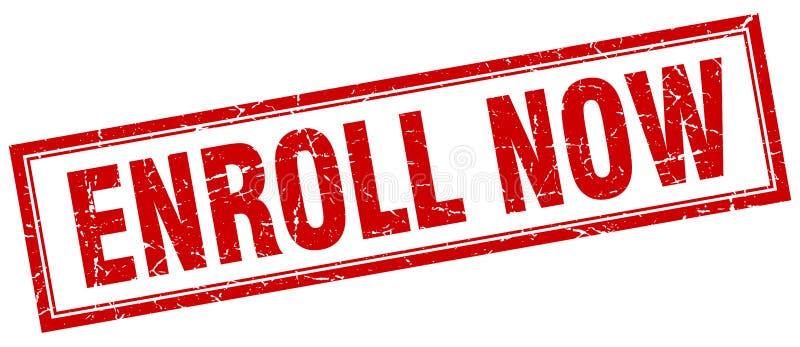 Enroll Now Red 3d Square Button Stock Vector - Illustration of club ...