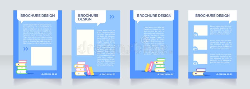 Enrolling in Public Elementary School Blank Brochure Layout Design ...