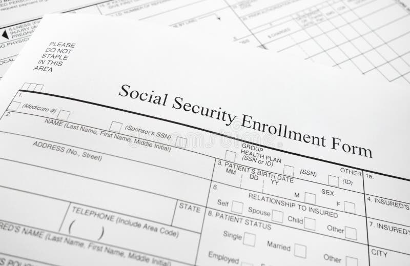 Enrollment form stock image. Image of social, medical - 32852799
