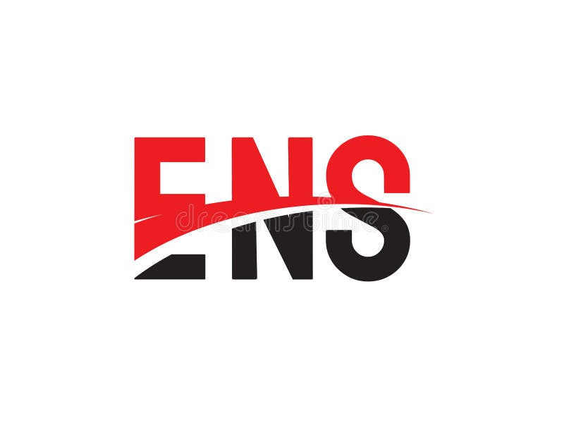 ENS Letter Initial Logo Design Vector Illustration Stock Vector ...