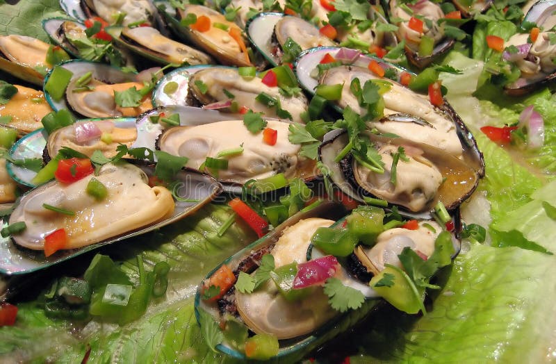 Ensalada Del Alimento De Mar Foto de archivo - Imagen de cena, entrada ...