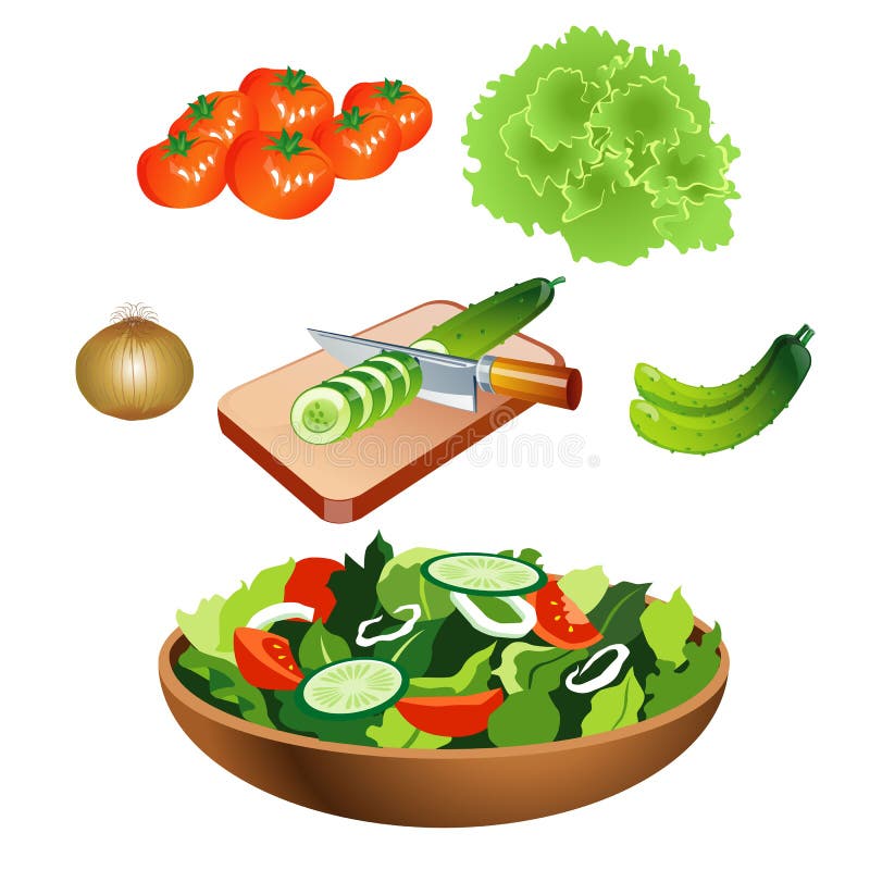 Icono De Conjunto De Dibujos Animados Aislados Para Ensalada De Frutas ...