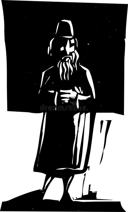 Ensam man vektor illustrationer. Illustration av fördjupning - 23049090