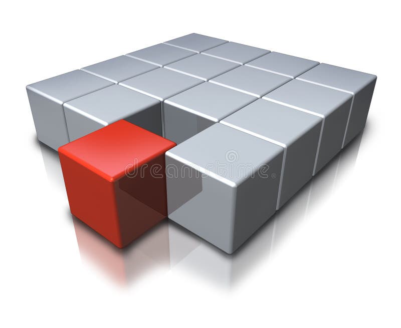 Ensamblar a personas stock de ilustración. Ilustración de geométrico ...