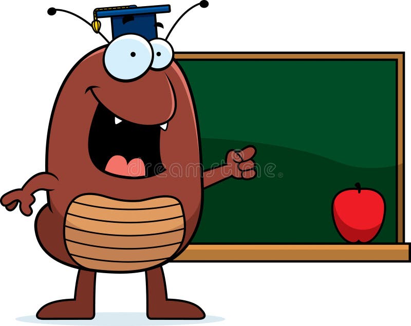 Lectura De La Pulga De La Historieta Ilustración del Vector ...