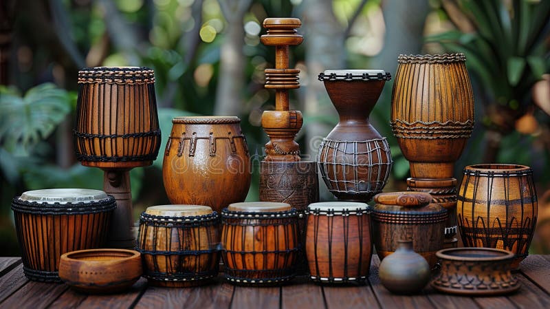 Ensemble of Authentic Caribbean Musical Instruments, Including the ...