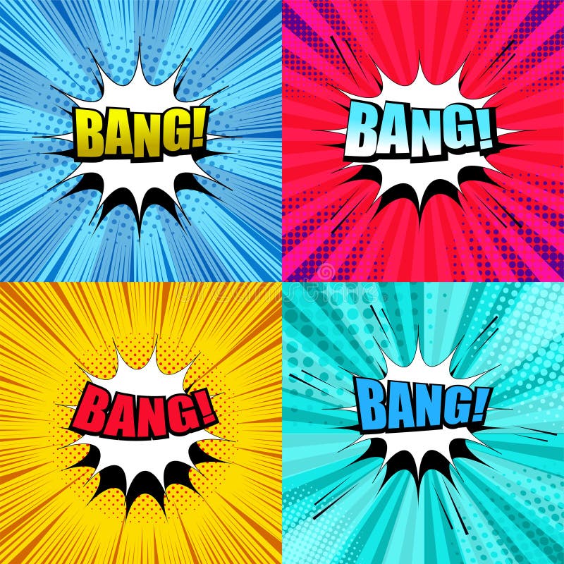 Ensemble comique de mots illustration de vecteur. Illustration du ...