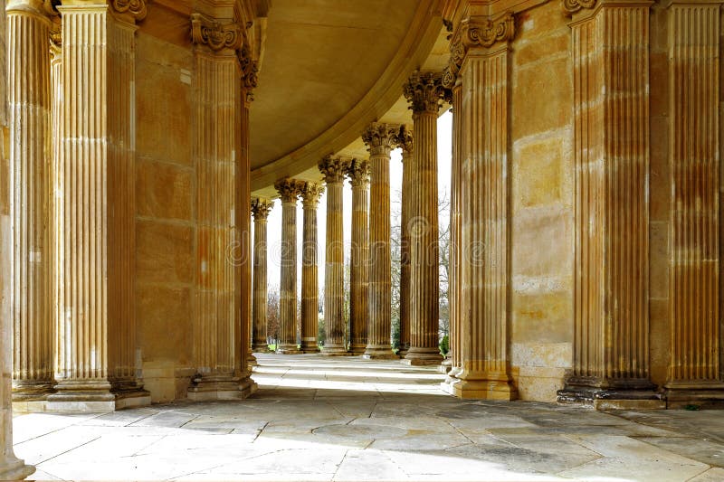 An Ensemble Consisting of Classical Columns Stock Image - Image of ...