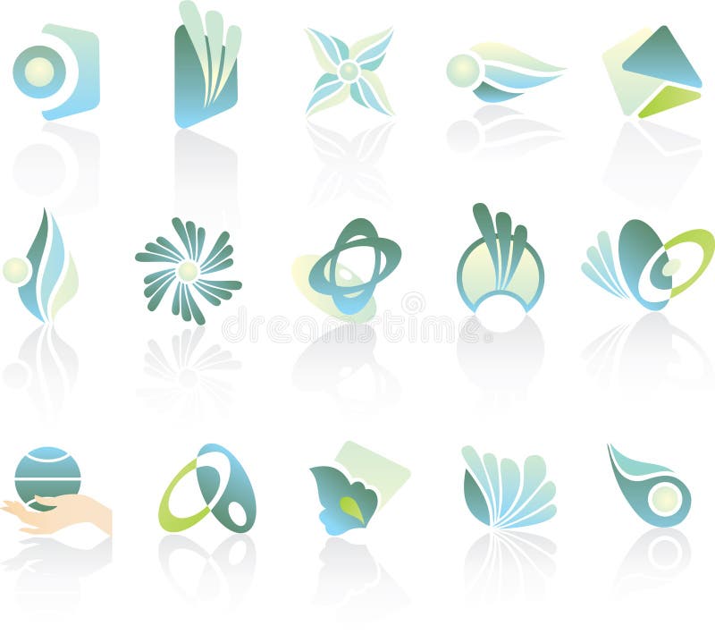 Ensemble D'éléments De Logo Illustration de Vecteur - Illustration du ...