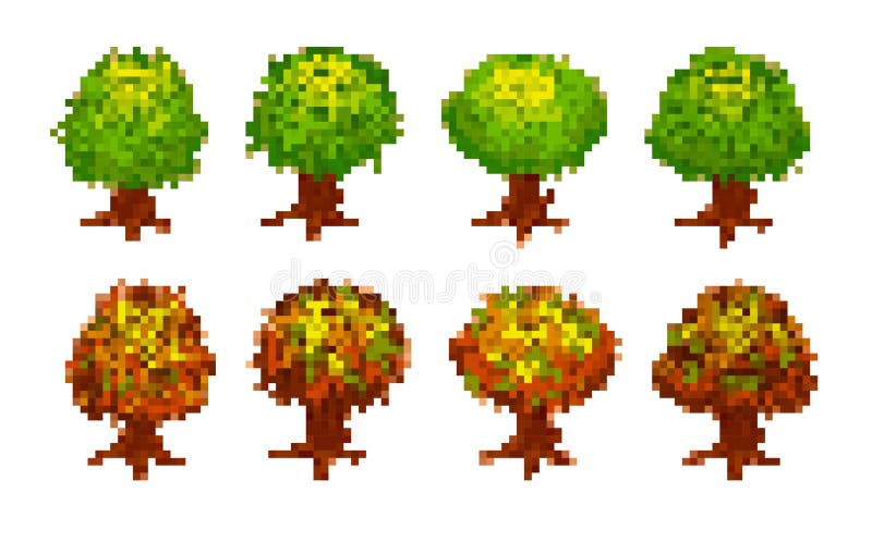 Pixelart de jardin illustration de vecteur. Illustration du lame - 55866455