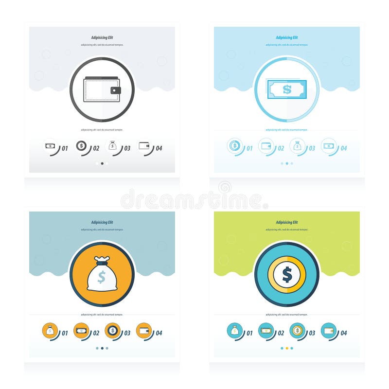 Ensemble D'article De La Conception De L'avant-projet 4 Illustration de ...