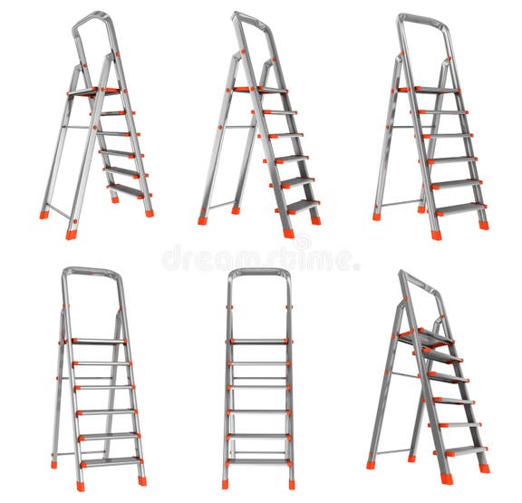 Ensemble d'escabeau illustration stock. Illustration du métal - 63794204