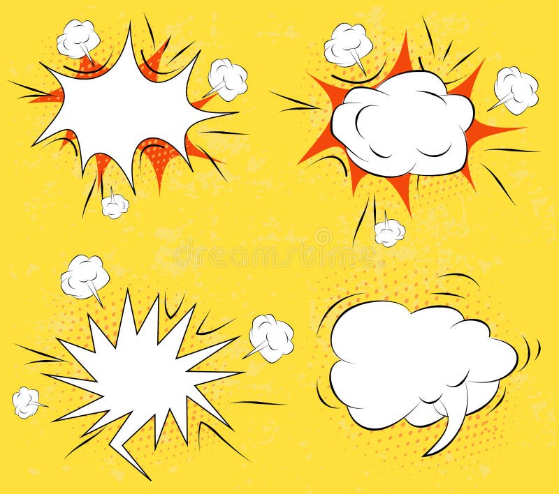 Ensemble D'explosion De Bande Dessinée Illustration de Vecteur ...