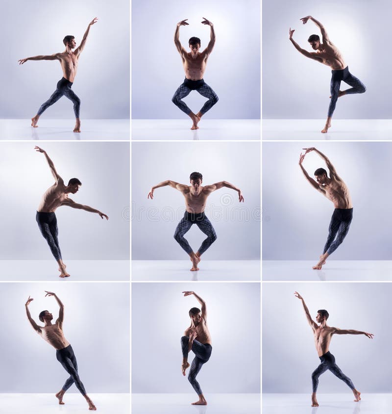 Ensemble D'hommes De Danse Collection De Danseurs Classiques Image ...