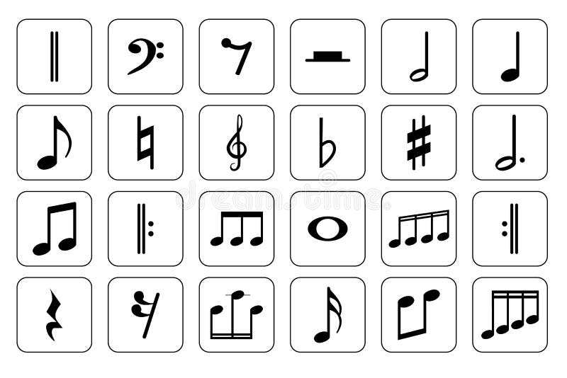 Signes De Musique Stock Illustrations, Vecteurs, & Clipart – (7,573 ...