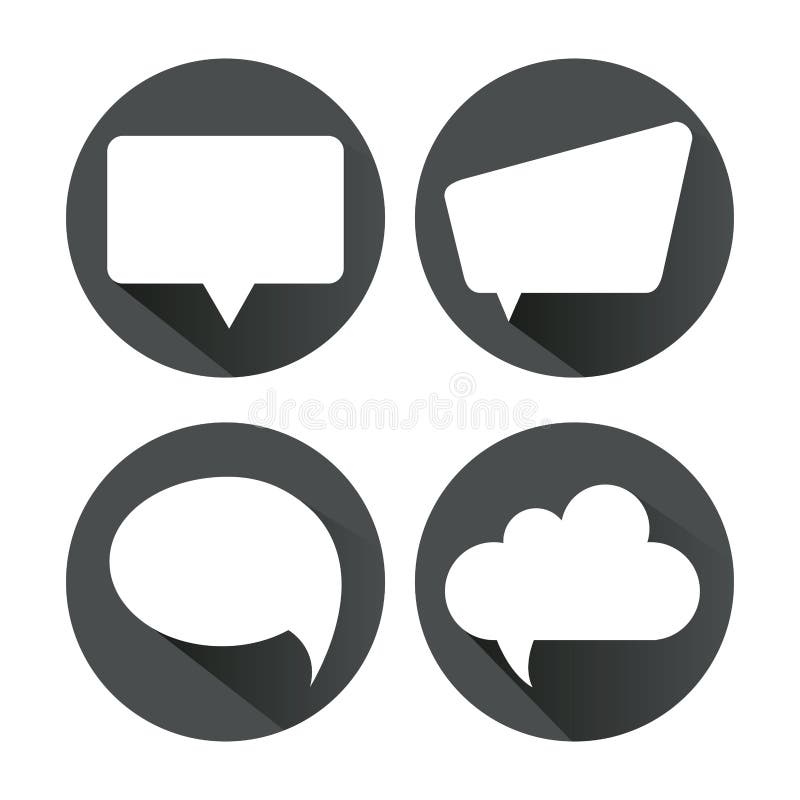 Ensemble D'icône De Bulles Communication Dessin De Vecteur Illustration ...
