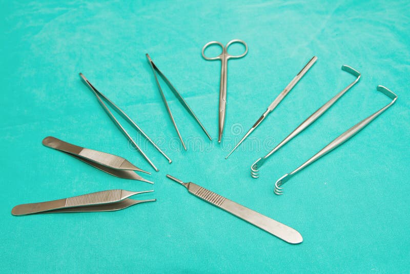 Ensemble D'instrument Chirurgical Image stock - Image du brillant ...