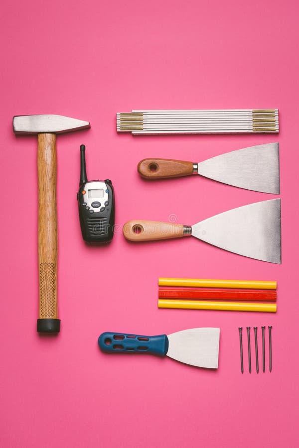 Ensemble D'outils De Construction Image stock - Image du tournevis ...