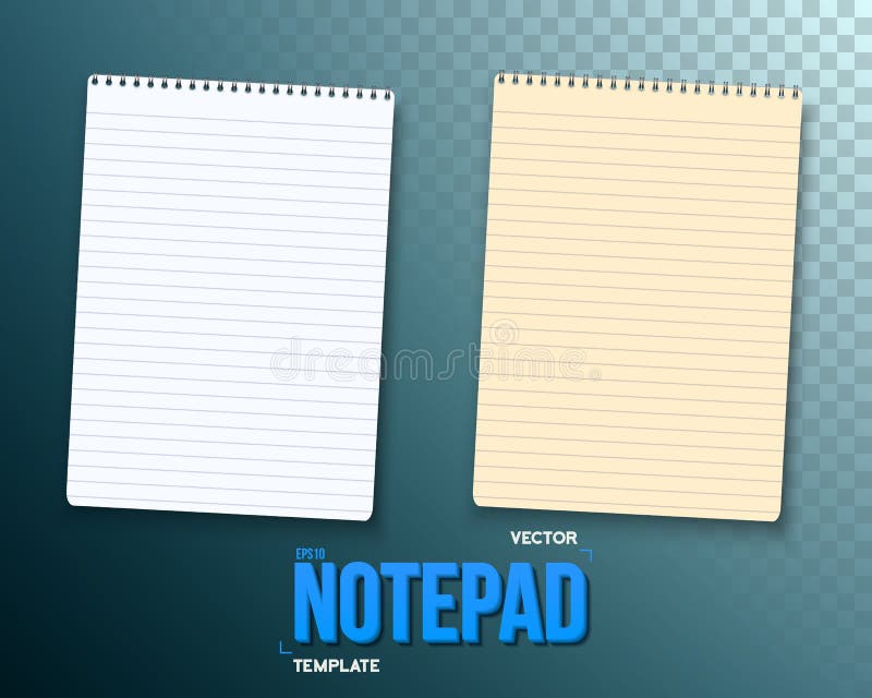 Ensemble De Bloc-notes De Vecteur Illustration de Vecteur ...
