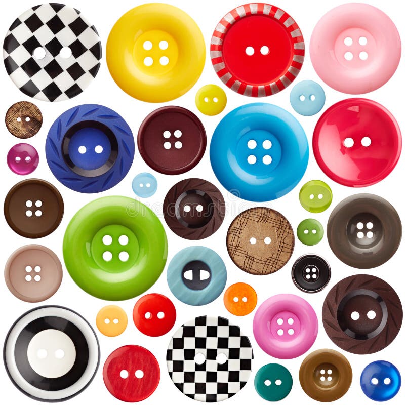 Collection De Couture De Boutons Image stock - Image du couture, divers ...