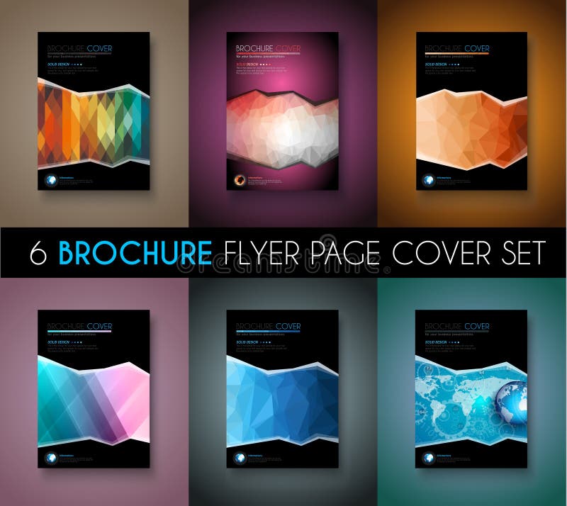 Ensemble De 6 Calibres De Brochures, Conceptions D'insecte Ou ...