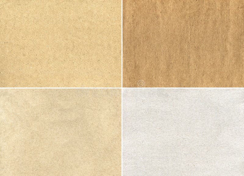 Ensemble De Vecteur De Textures De Carton Illustration de Vecteur ...