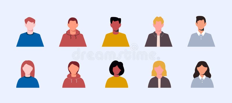 Ensemble De Collection D'avatars Profil Homme Et Femme. Photo D'avatar ... Ensemble De Collection D'avatars Profil Homme Et Femme. Photo D'avatar ...