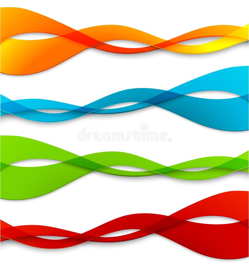 Ensemble De Lignes Onduleuses De Couleur Abstraite Illustration de ... Ensemble De Lignes Onduleuses De Couleur Abstraite Illustration de ...