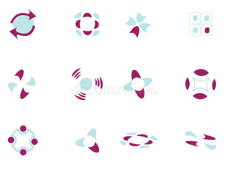 Ensemble de logo illustration de vecteur. Illustration du graphisme ...