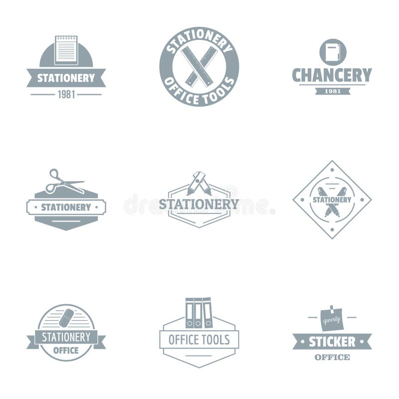Icônes De Chancellerie, Illustration De Vecteur Illustration de Vecteur ...