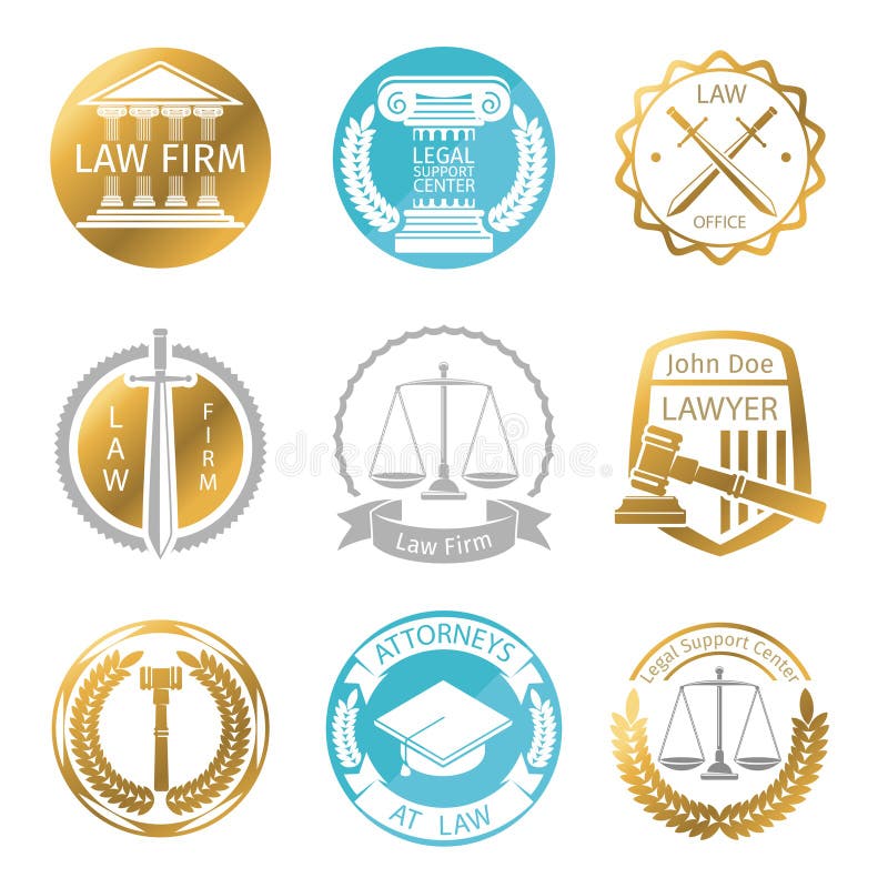 Ensemble De Logo De Cabinet Juridique Illustration de Vecteur ...