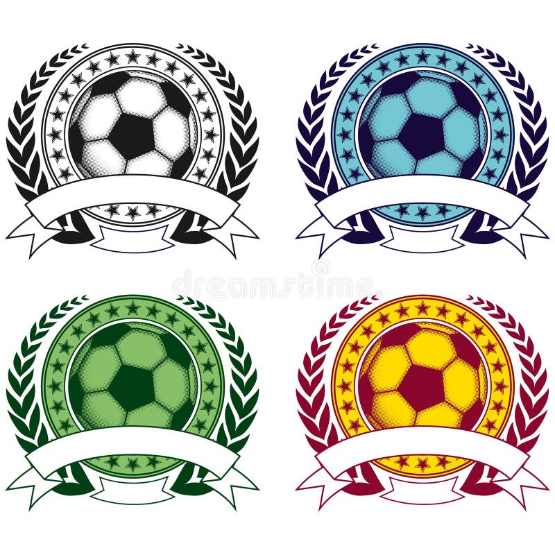 Ensemble De Logo Du Football Illustration de Vecteur - Illustration du ...