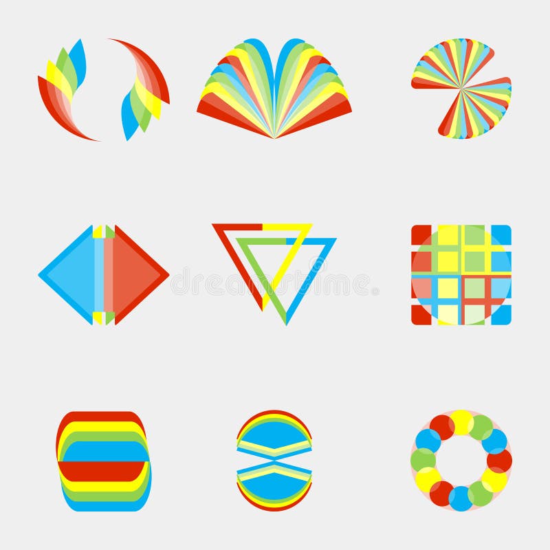 Ensemble de logos illustration de vecteur. Illustration of génial ...