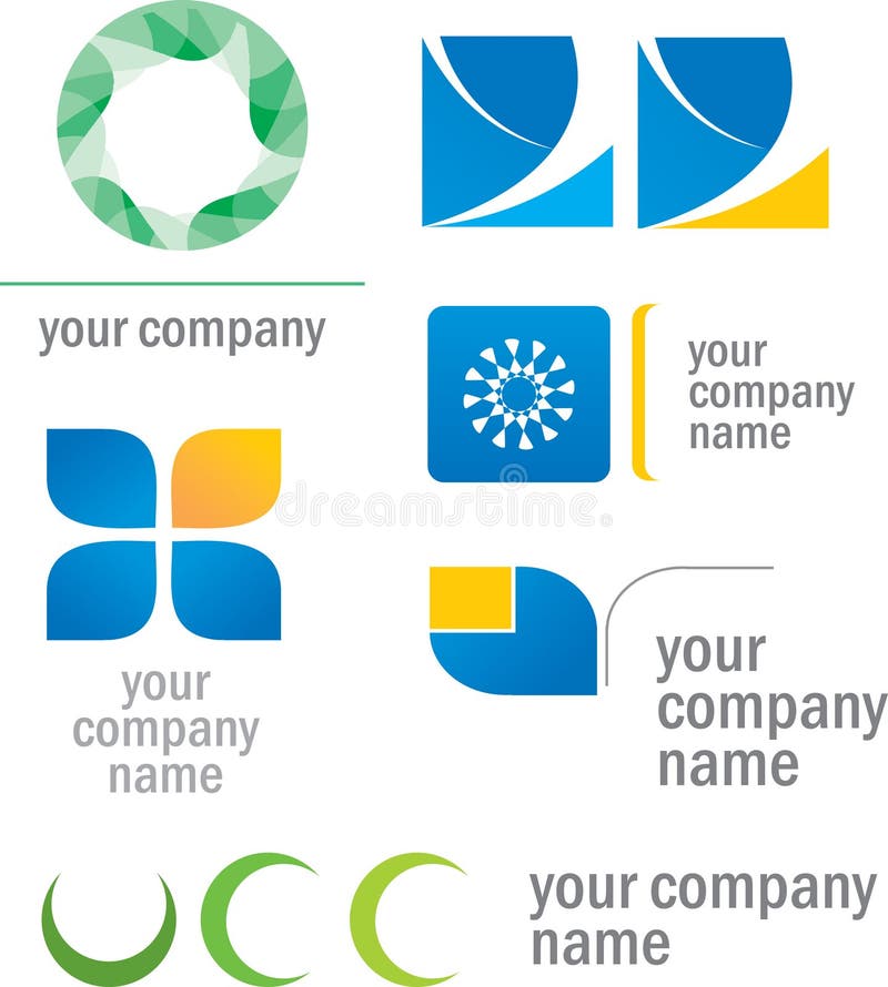 Ensemble De Logos De Prototype Illustration de Vecteur - Illustration ...