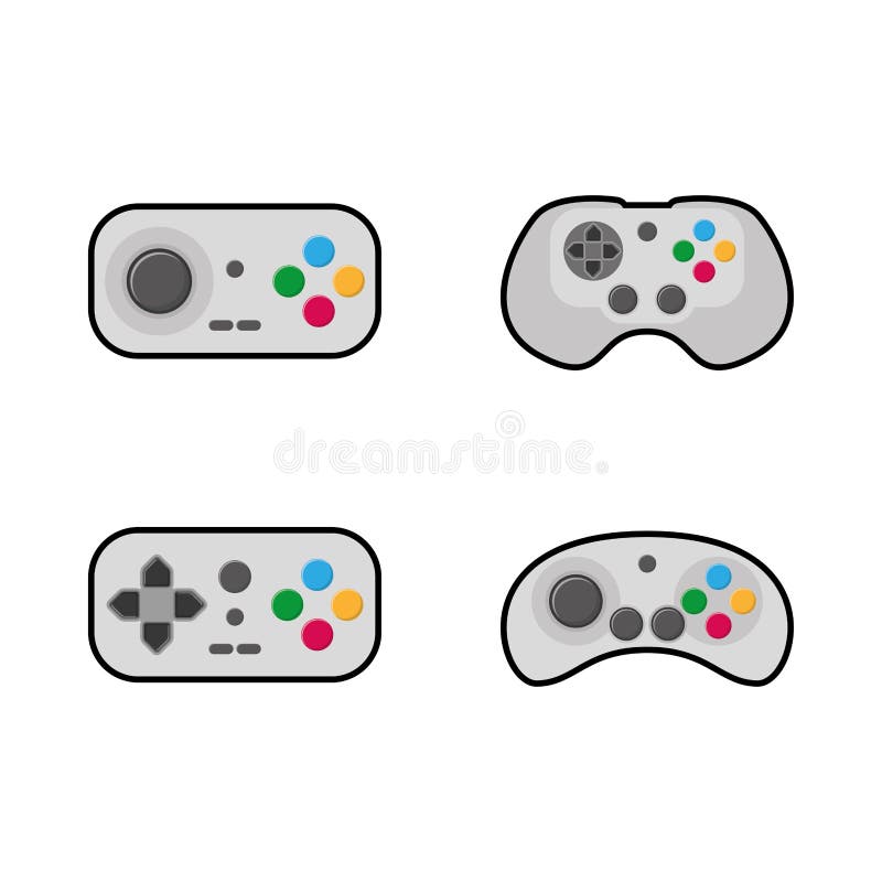 Ensemble de manettes illustration stock. Illustration du coloré - 77502268