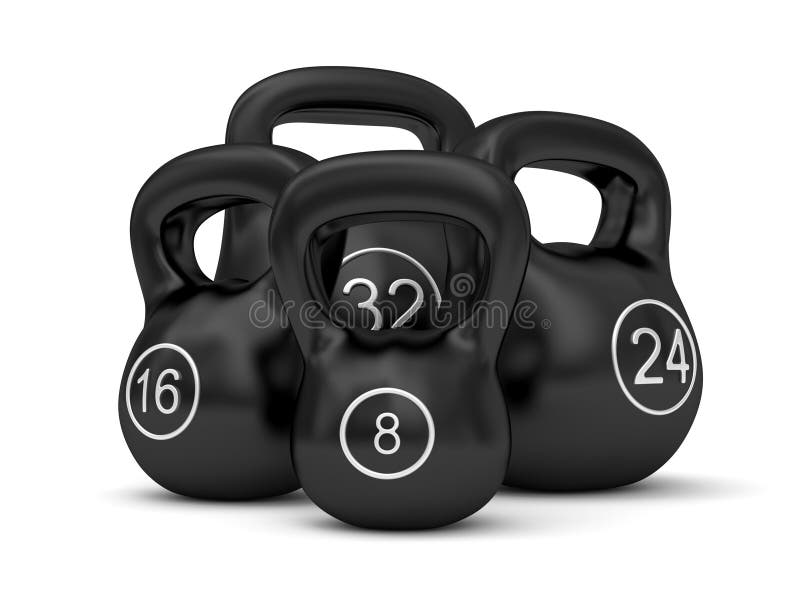 Ensemble de poids de fer illustration stock. Illustration du formation ...