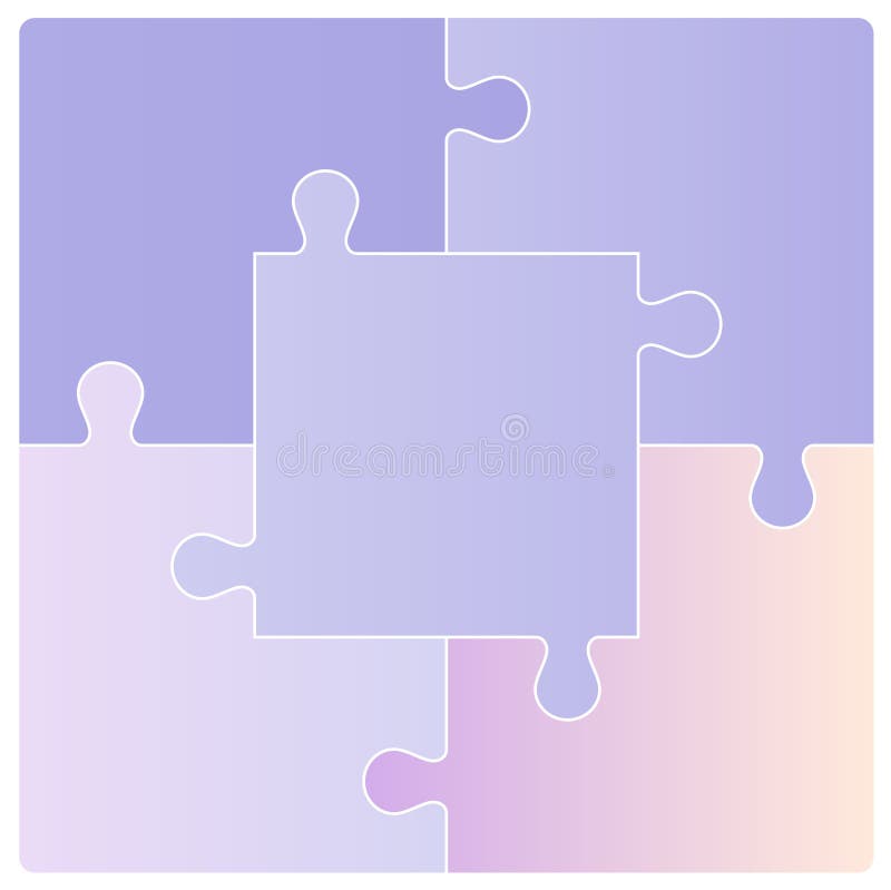 Ensemble De Puzzle Illustration De Vecteur Illustration de Vecteur ...