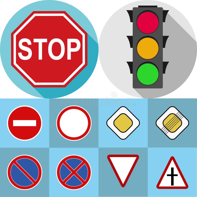 Panneaux Routiers Et Feux De Signalisation Un Feu De Signalisation De ...