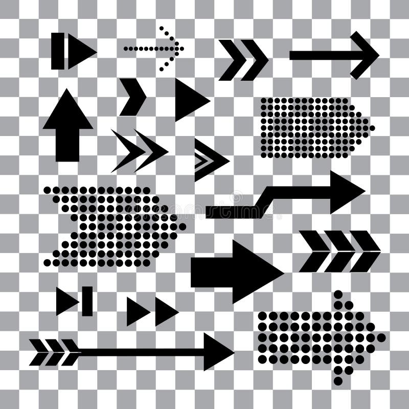 Ensemble De Symbole D'indicateur De Flèche Illustration de Vecteur ...