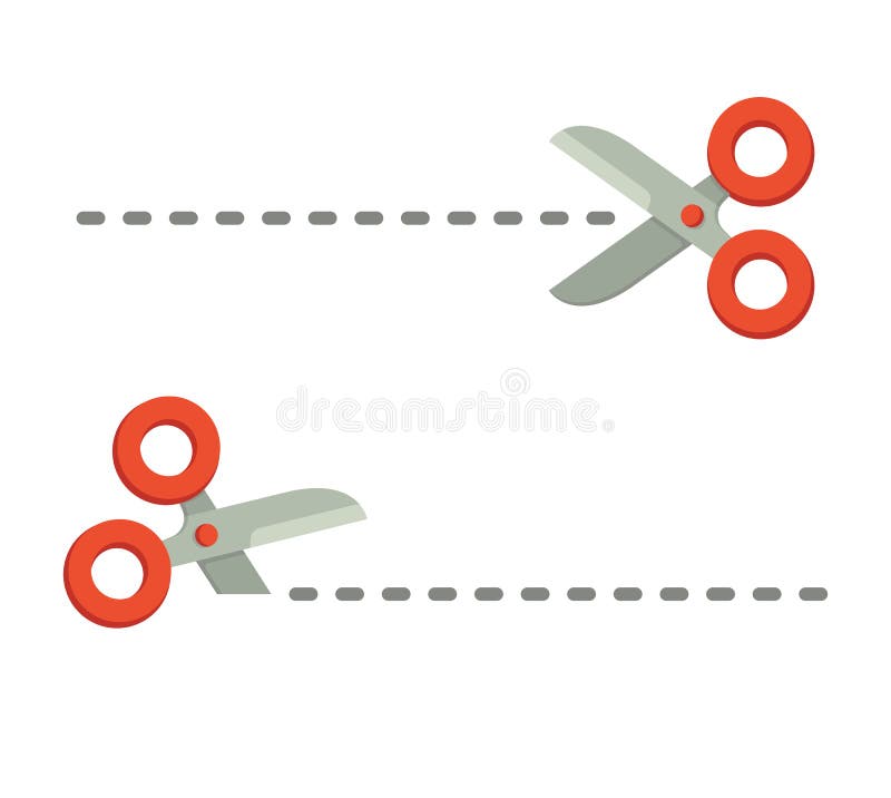 Ensemble De Symbole De Ciseaux Illustration de Vecteur - Illustration ...