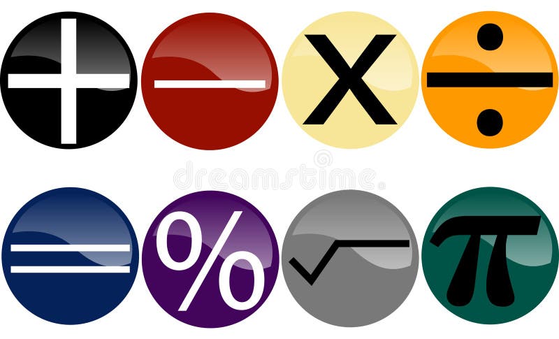 Ensemble De Symboles De Maths Illustration de Vecteur - Illustration du ...